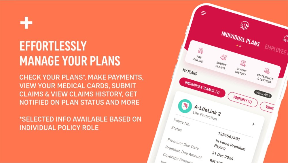 AIA+ App | All-in-One Insurance Mobile App